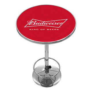 Budweiser Chrome Pub Table, Bow Tie - Contemporary - Indoor Pub And ...