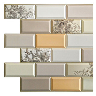Bricks Flowers 3D Wall Panels - Eclectic - Wall Panels - by Dundee Deco ...