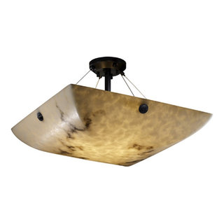 Justice Design Semi-Flush FAL-9652-25-MBLK-F6 - Transitional - Flush ...