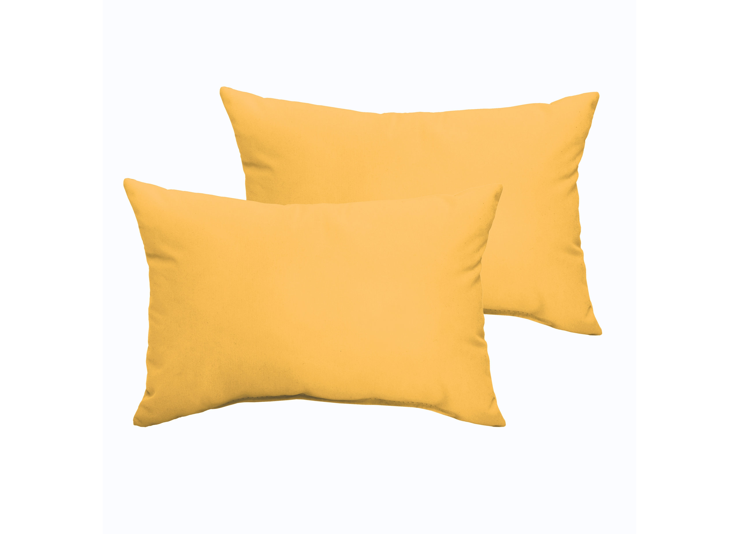Butter Yellow Outdoor Pillows, Set of 2, 12"x24" - Contemporary ...