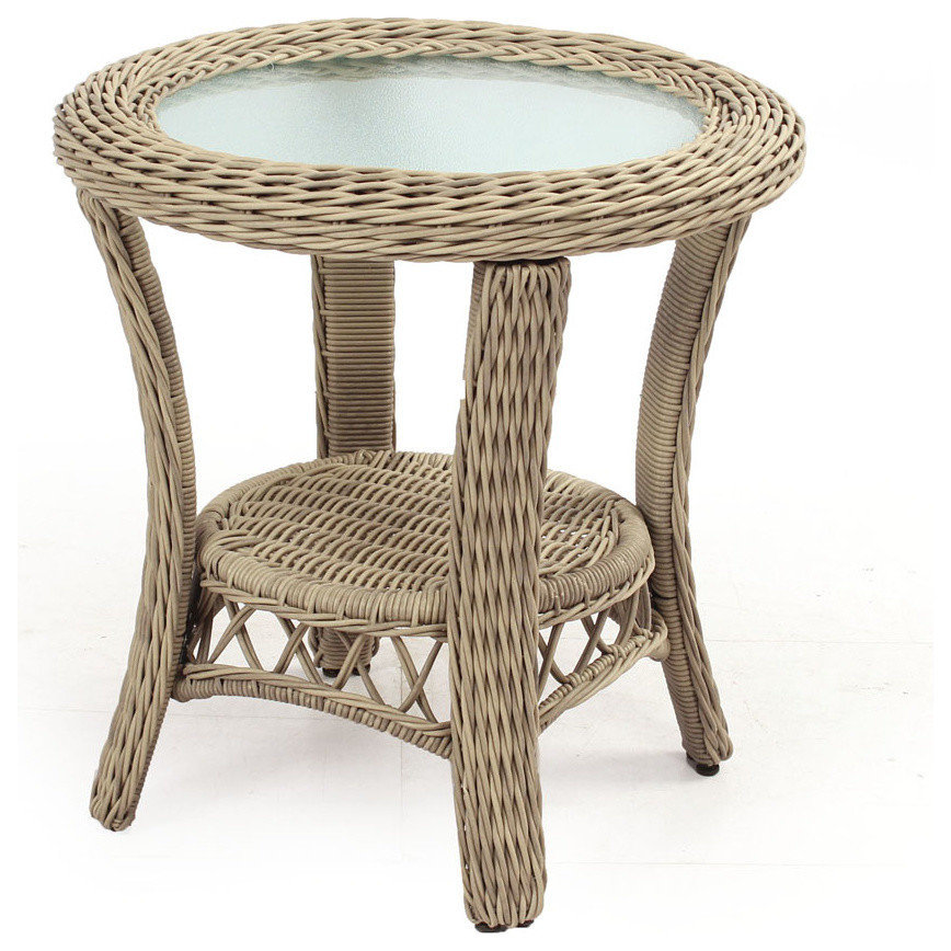 Arcadia End Table - Tropical - Outdoor Side Tables - by South Sea Outdoor Living | Houzz