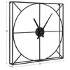 Willet Wall Clock, Black, 22"x22", 22x22 - Industrial - Wall Clocks ...