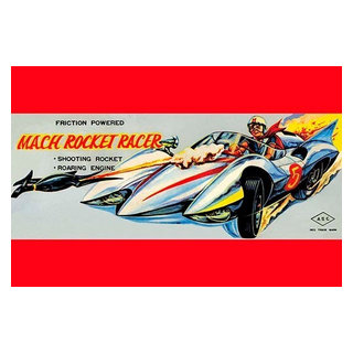 Mach Rocket Racer, 12" x 18" - Traditional - Prints And Posters - by ...