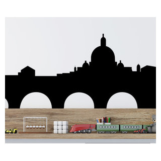 Rome Skyline Vinyl Wall Decal or Car Sticker SS018EY, 24 in ...