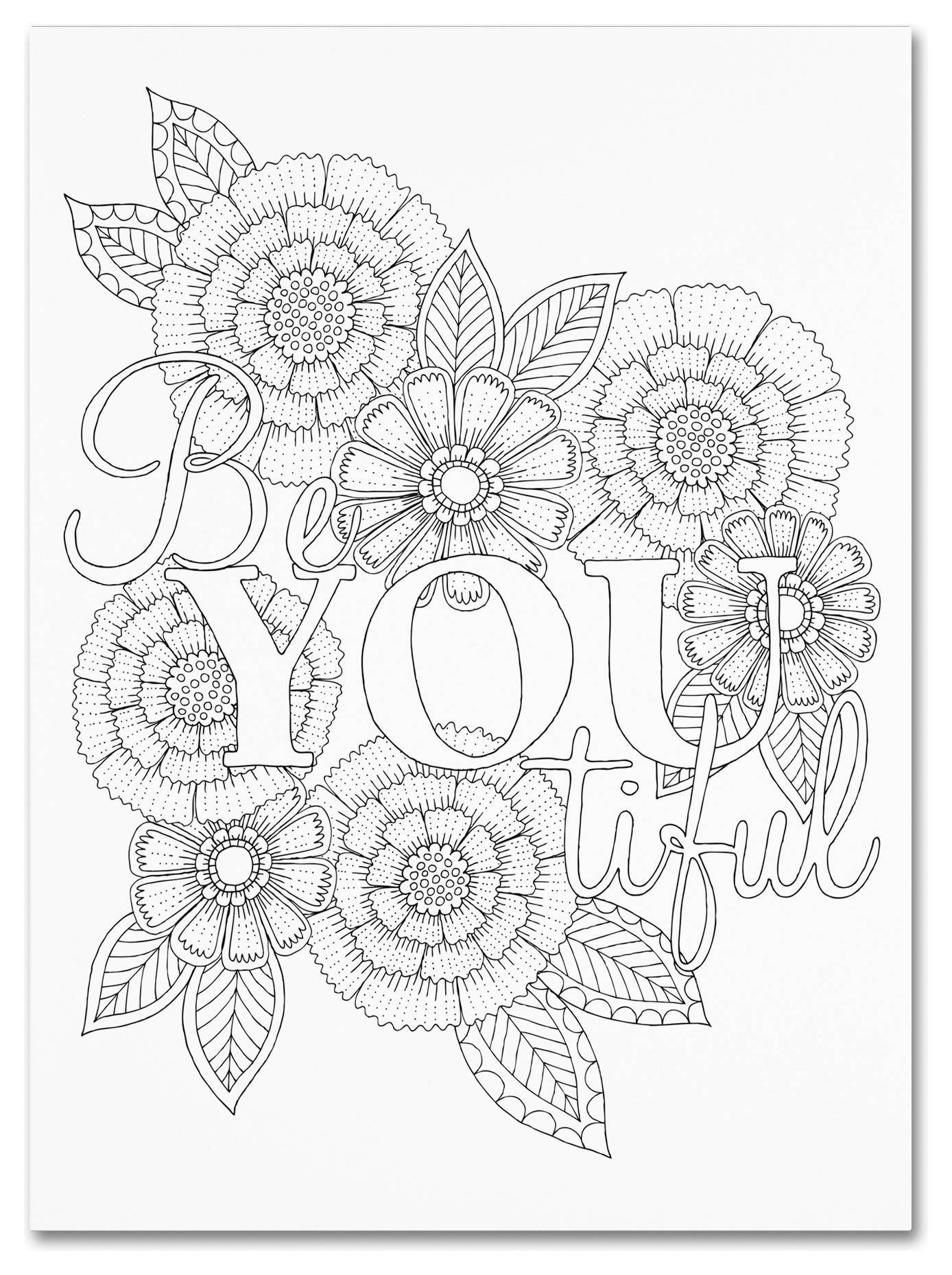 Hello Angel 'Letters & Words 9' Canvas Art, 47"x35" - Contemporary ...