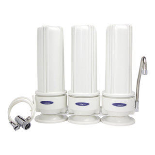 Lead Countertop Water Filter System, Triple - Traditional - Water ...
