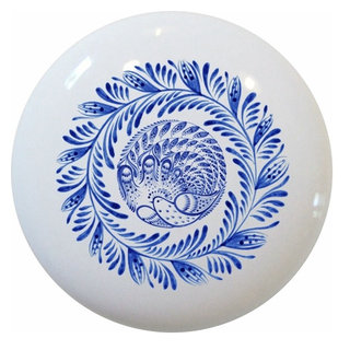 Ukrainian Folk Design Ceramic Cabinet Drawer Knob - Cabinet And Drawer ...