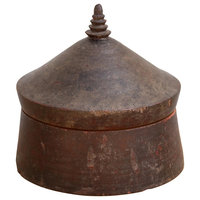 Charcoal Red Chanda Tikka Box - Farmhouse - Decorative Boxes - by De ...