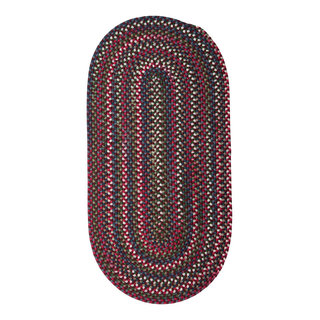 Chestnut Knoll Variegated/Multi Indoor Rug CK47, 2'x11' Oval ...