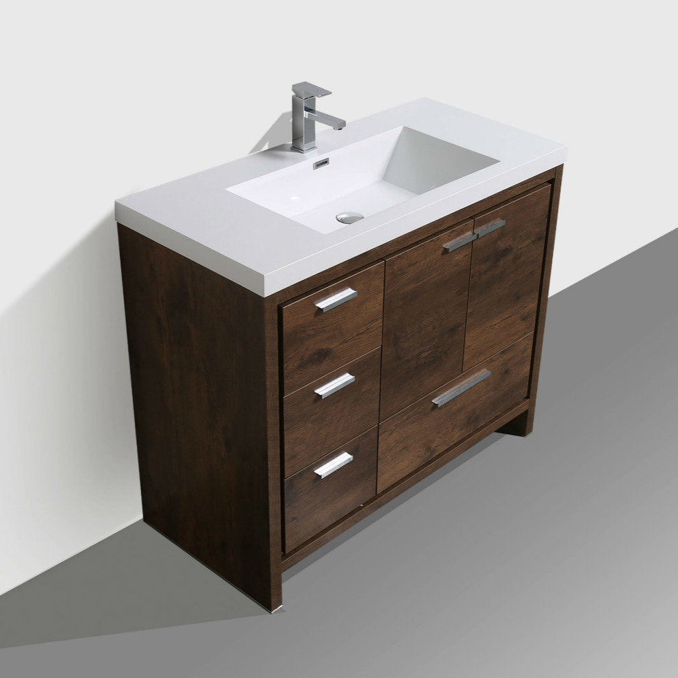 Mod 42" Modern Bathroom Vanity - Transitional - Bathroom Vanities And ...