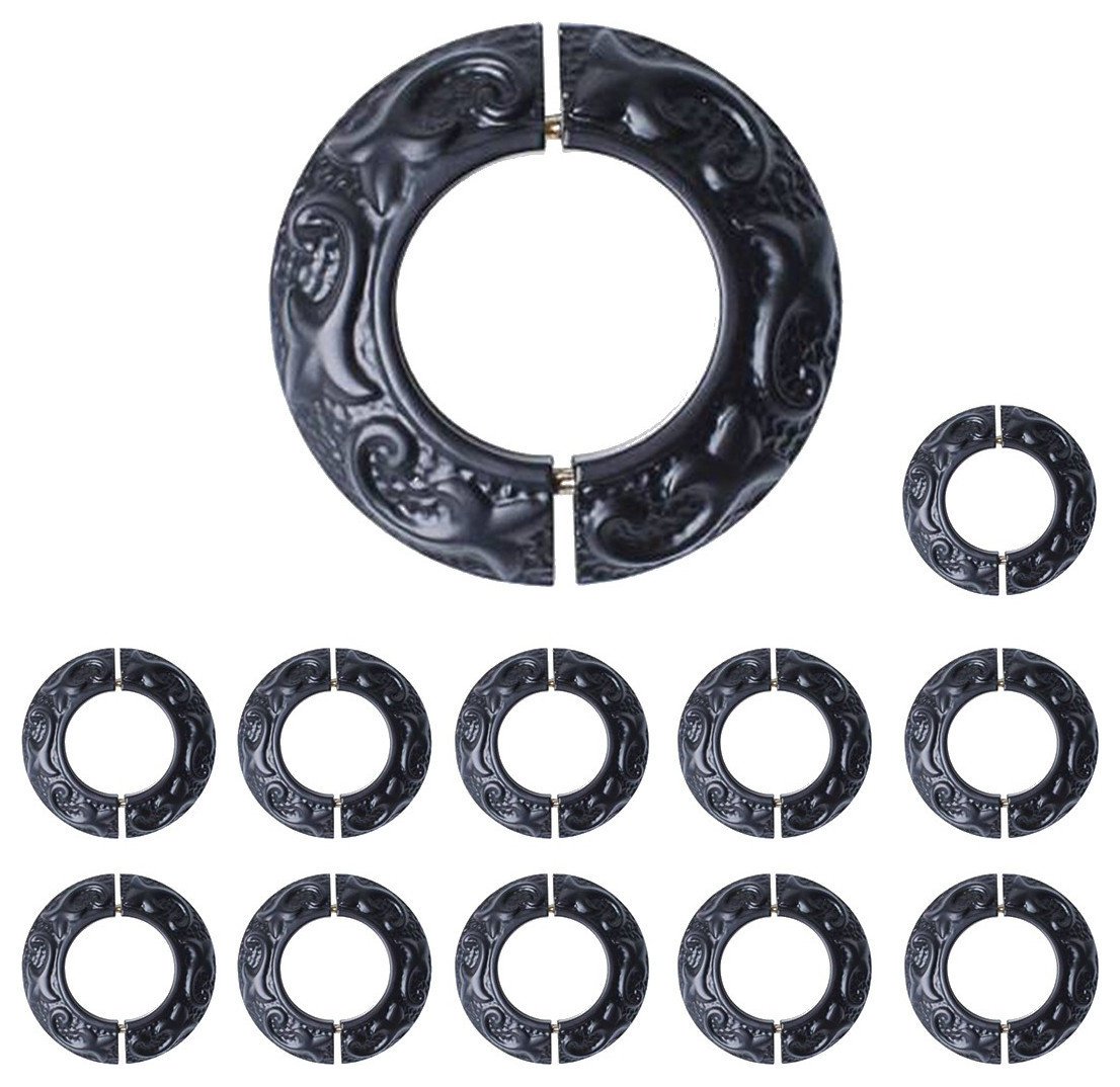 Rustproof Radiator Flange Black Aluminum Powder Coat Collar Pack of 12 ...
