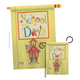 School Days Special Occasion School & Education Flags Set, 28" X 40" X ...