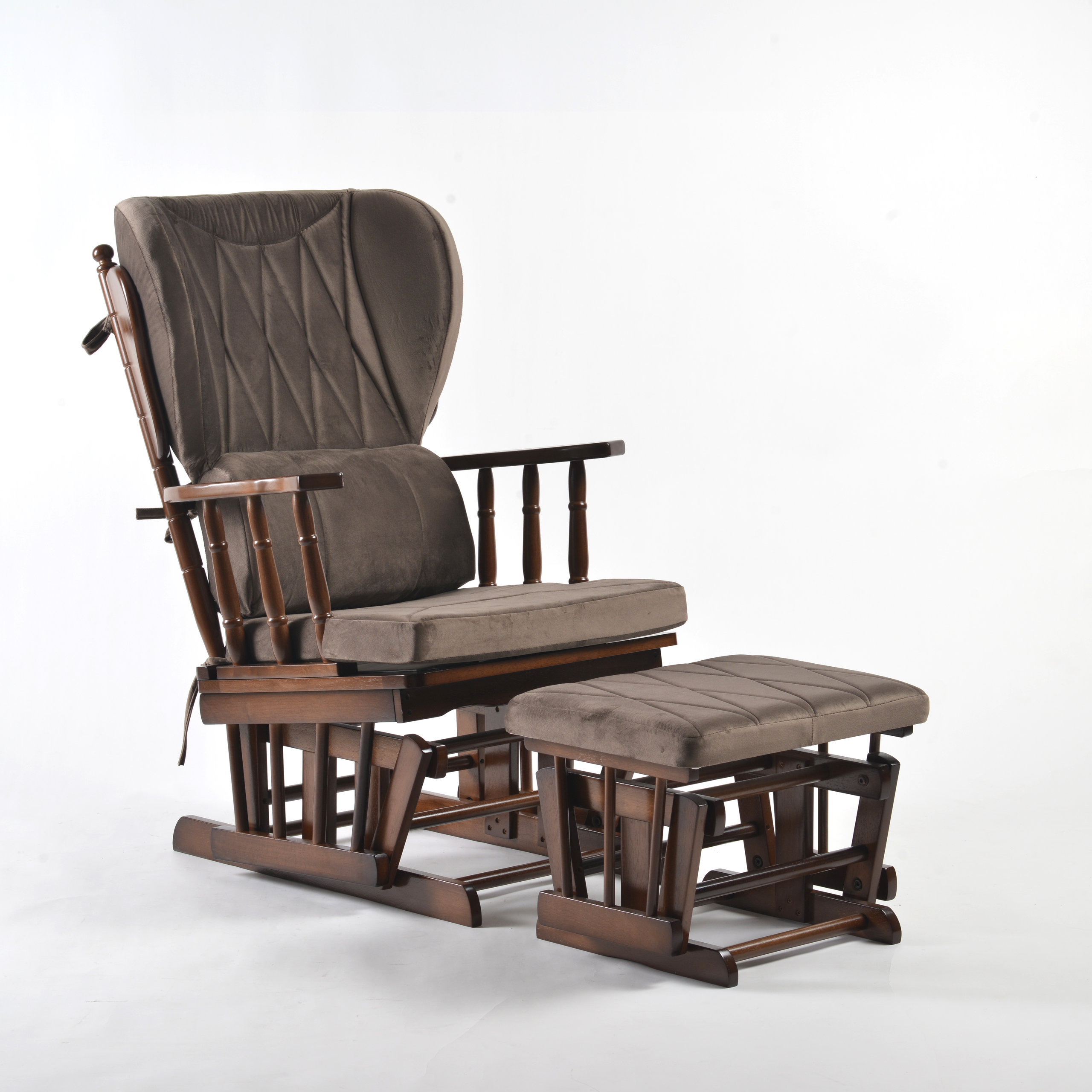 Comfort Deluxe Glider Chair and Ottoman Set - Traditional - Gliders ...