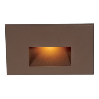 Ledme Amber Color LED Step And Wall Light In Bronze - Transitional ...