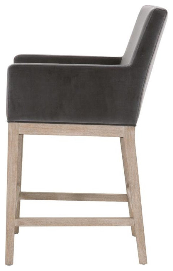 Star International Furniture Stitch & Hand Drake 27" Velvet Counter ...