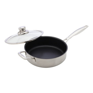 Swiss Diamond - 9 1/2" Prestige Clad Saut Pan w/Lid - Traditional ...