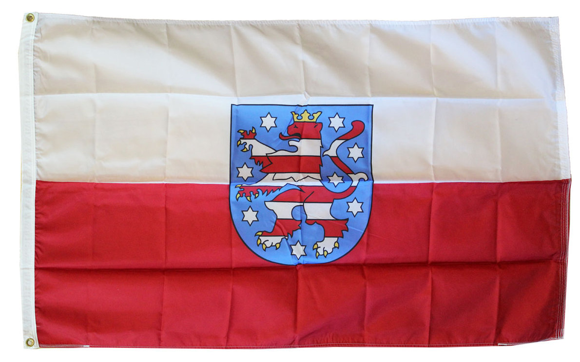 Thuringia, 3'x5' Nylon Flag - Traditional - Flags And Flagpoles - by ...