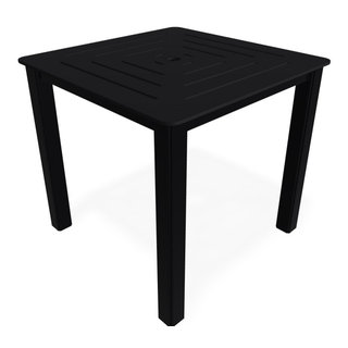 21" Square Marine Grade Aluminum Outdoor End Table - Transitional ...