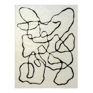 Squiggle Rug, 120"L x 96"W - Contemporary - Area Rugs - by GLOBAL VIEWS ...