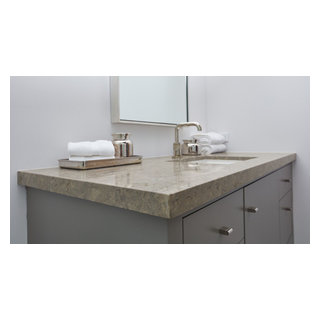 Rocas Azul Limestone Bath Area - Modern - Bathroom - Phoenix - by ...