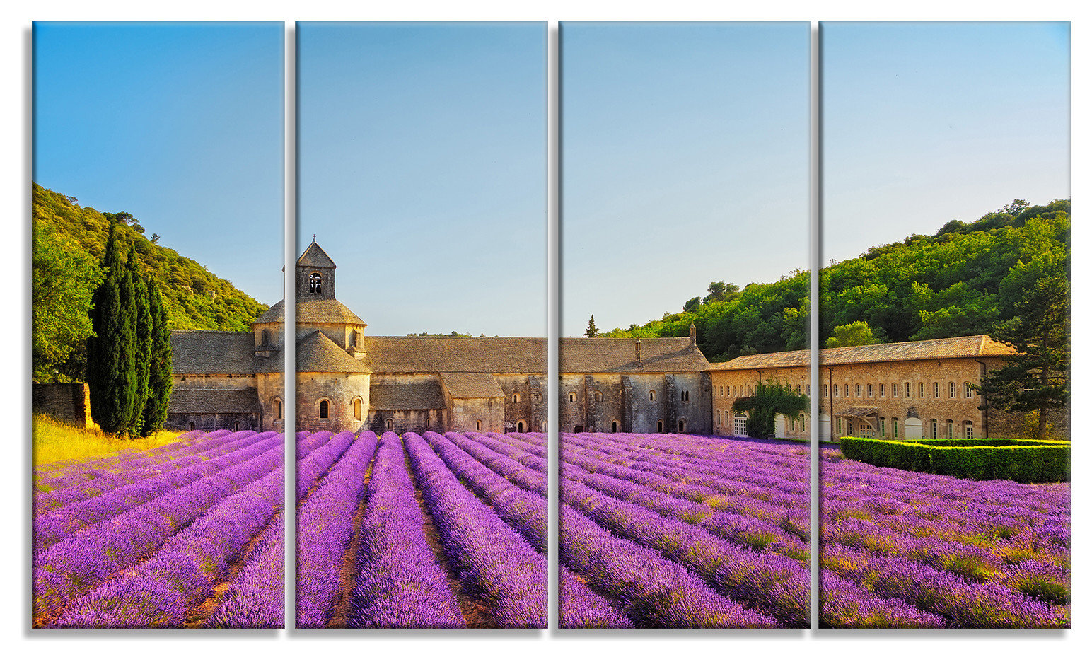 "Abbey of Senanque Lavender Flowers" Landscape Wall Art Print, 48"x28 ...