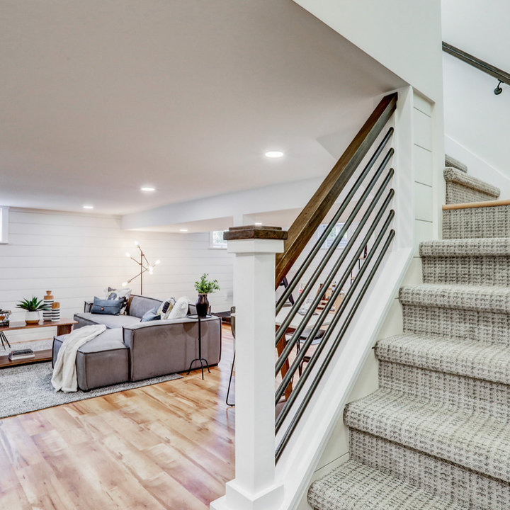 75 Shiplap Wall Basement Ideas You'll Love - December, 2025 | Houzz