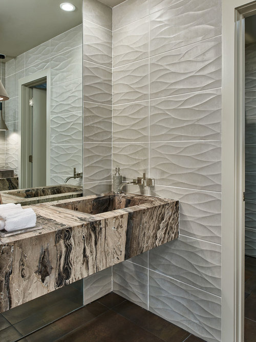 Bianco Wave Porcelain Tile Ideas, Pictures, Remodel and Decor