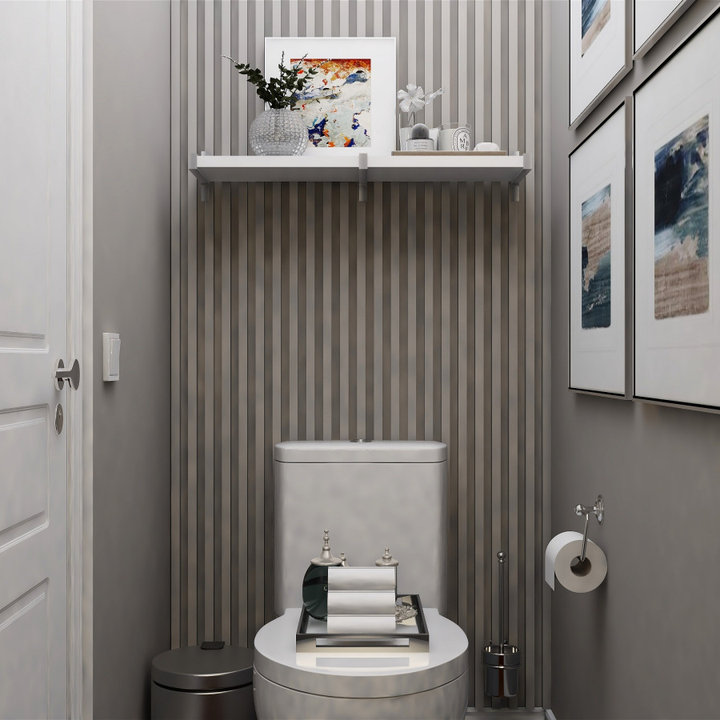 75 Beautiful Cloakroom with Panelled Walls Ideas and Designs - February ...