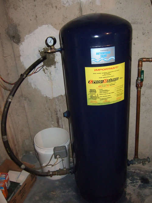 Well retention tank questions