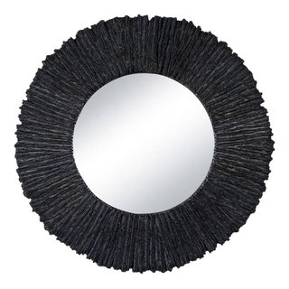 Slate Mirror Round - Contemporary - Wall Mirrors - by Regina Andrew | Houzz