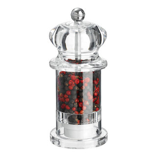 Vega Acryl Series Acrylic, Small Peppermill, Clear - Contemporary ...