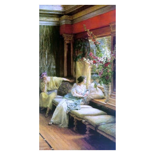 Sir Lawrence Alma-Tadema Vain Courtship, 15"x30" Wall Decal, 15x30 ...