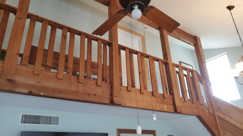 New cedar railing
