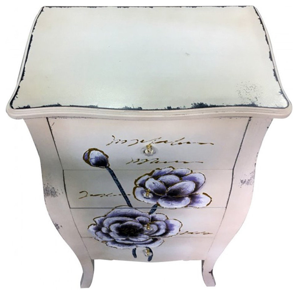 Jeco 4 Drawer Accent Chest in Distressed Natural - Farmhouse - Accent ...