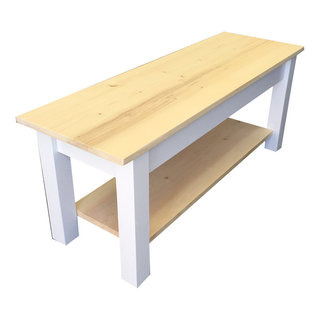 Nantucket Bench With Shelf, 72" - Contemporary - Accent And Storage ...