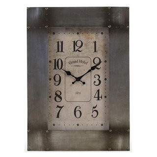Elegant Ebony Mdf Caress Wall Clock - Industrial - Wall Clocks - by ...