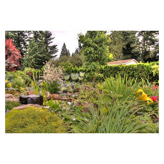 Natural pond - Traditional - Landscape - Portland - by Paradise ...