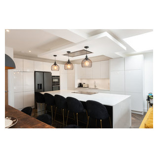Arctic White with a Marble finish - Modern - Kitchen - London - by ...