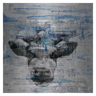 "Lingering Stare" Painting Print on Brushed Aluminum, 24"x24 ...