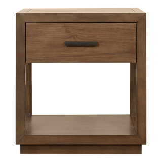 Leon 1-Drawer End Table, Natural - Transitional - Side Tables And End ...