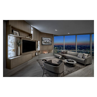 Sky-High Home - Contemporary - Living Room - Chicago - by CI DESIGN ...