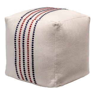 nuLOOM Cotton Buffalo Plaid Pouf, 18" Hx18" Wx18" D - Contemporary - Floor Pillows And Poufs ...
