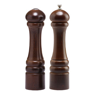 Chef Specialties Imperial Walnut Hardwood 10 Inch Salt & Pepper Mill ...