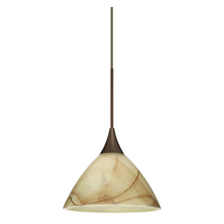 Domi 1 Light Pendant Lighting, Bronze - Modern - Pendant Lighting - by ...
