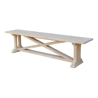 Alexa Bench Unfinished - Transitional - Dining Benches - by Homesquare ...