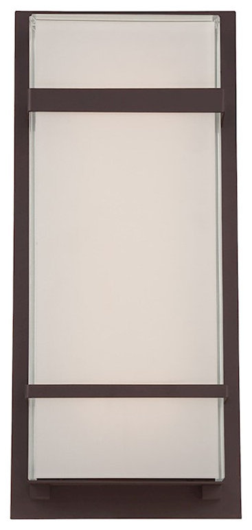 Modern Forms Phantom 1-Light 16" LED Wall Light/3000K, Bronze - Outdoor ...