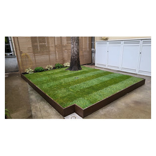 Renovación del patio de una embajada - Traditional - Landscape - Madrid ...