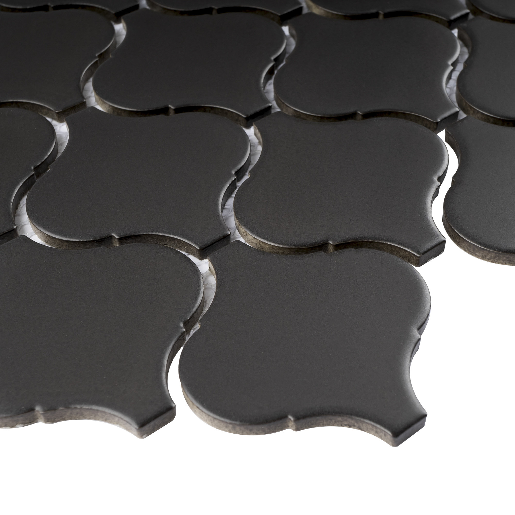 11"x9.5" Kenzie Porcelain Mosaic Tile Sheet, Chocolate - Mediterranean ...