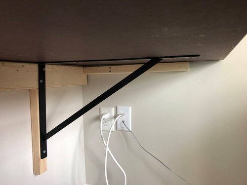 How many brackets would you use for this floating desk?