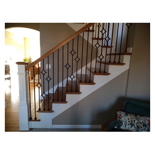 Designer custom diamond staircase - Traditional - Staircase - Chicago ...